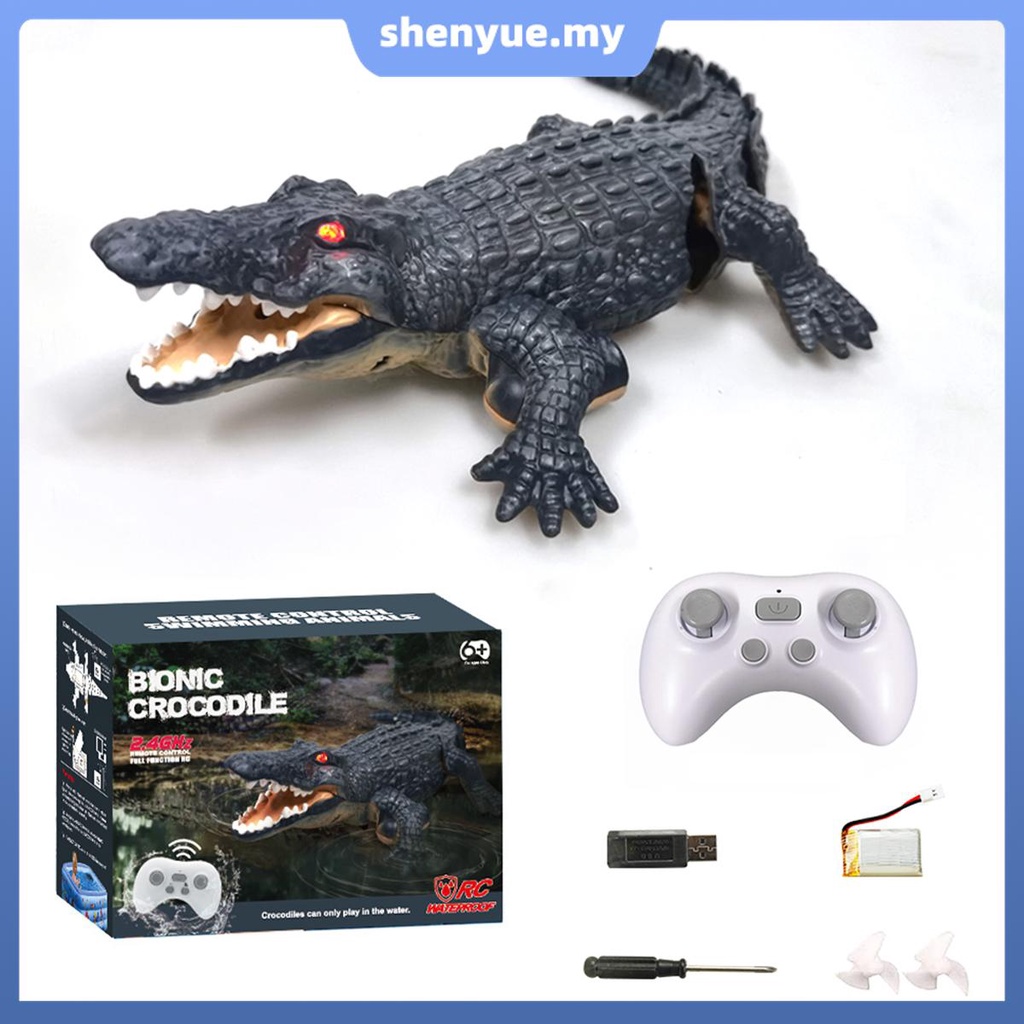 RC Crocodile Toy Remote Control Alligator Toy High Simulation Crocodile ...