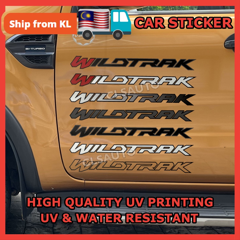 Wildtrak Sticker Ranger Raptor Side Rear Left Right Door Trunk ...