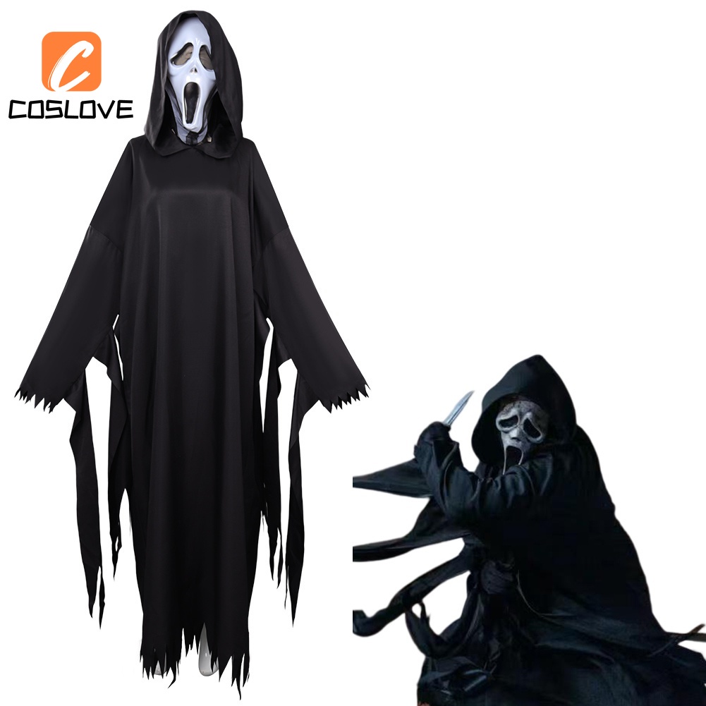 Classic Movie Series Scream VI Grimace Killer Cosplay Full Set Costume ...