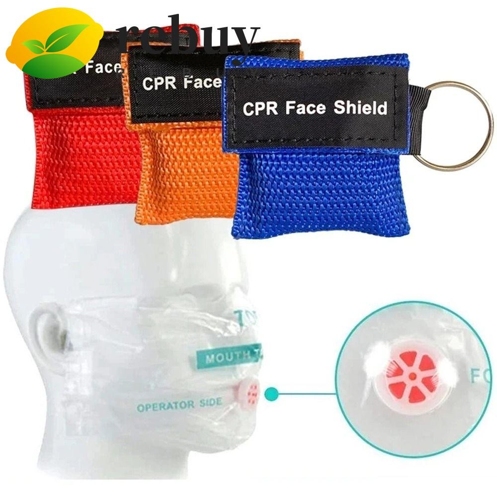 REBUY CPR Mask, Disposable Mouth Breath Emergency Face Shield ...