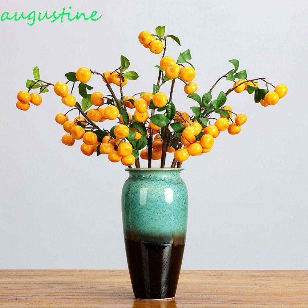 AUGUSTINE Artificial Kumquat Fruit Branches, Plastic Elegant Simulation ...