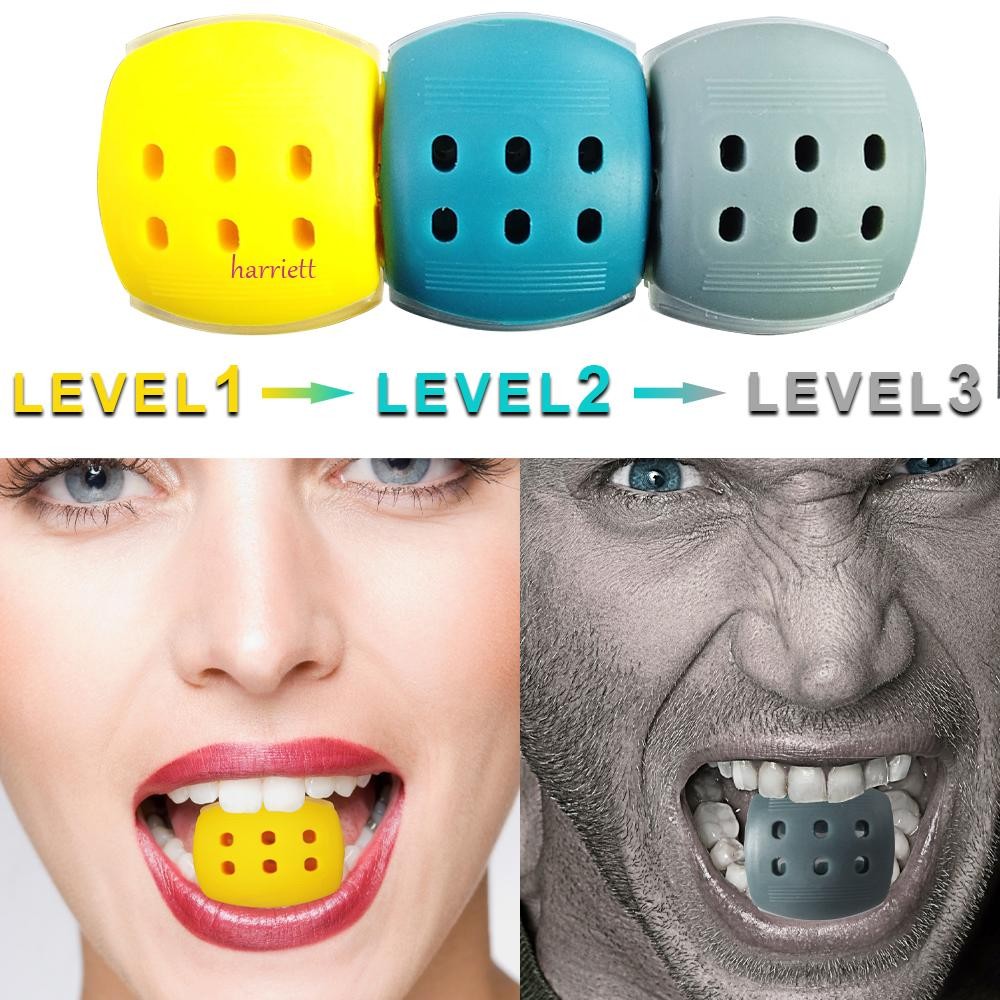 HARRIETT Jawline Fitness Ball Bite Muscle Training Chew Device Mouth ...