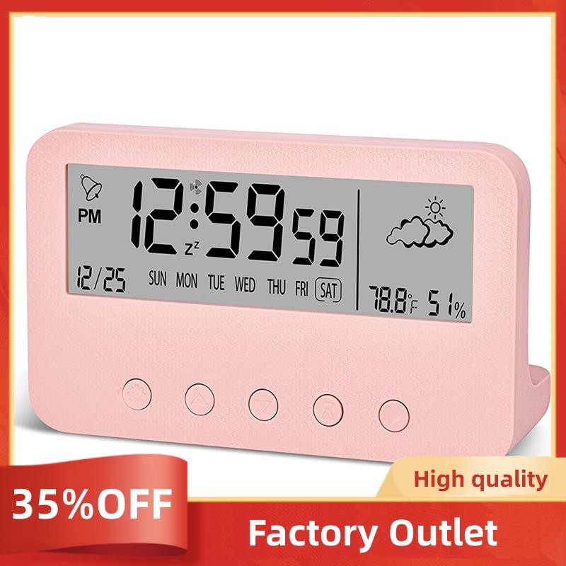 Digital Alarm Clock for Bedrooms,Battery Operated Desk Clock,with ...