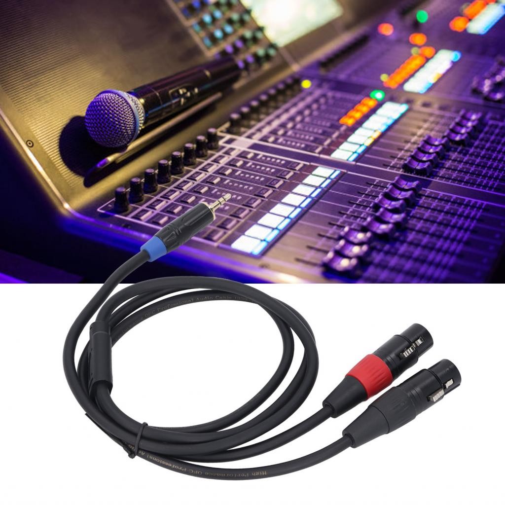 Ilikestore Zopsc Dual Female XLR to 3.5mm Y Splitter Cable 1/8 Inch ...