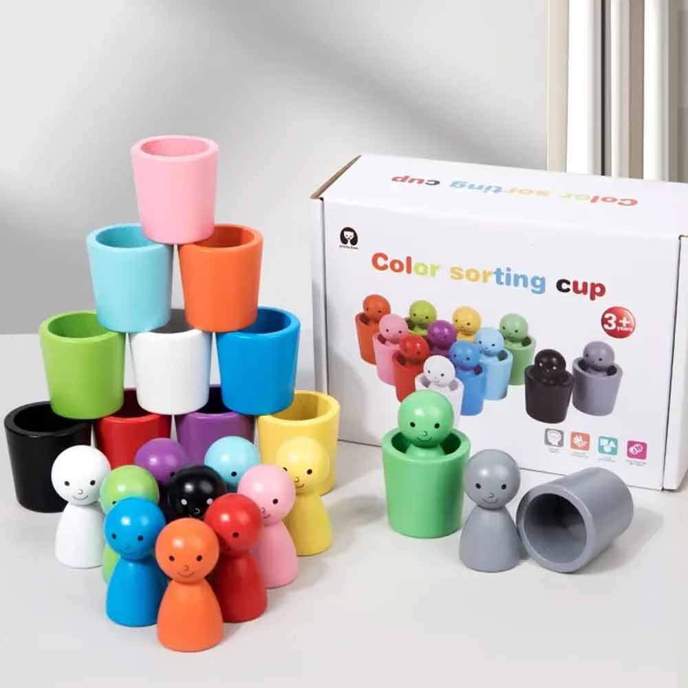 Montessori Color Sorting Sensory Game for Toddlers | Shopee Malaysia