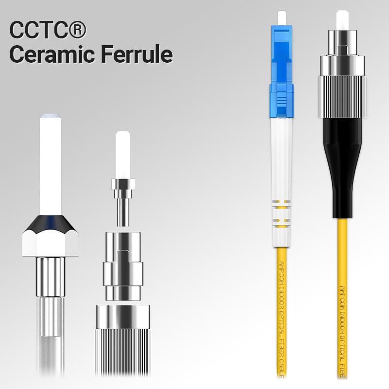 AMPCOM LC to FC UPC Fiber Optical Patch Cable Single Mode Simplex SMF 9 ...