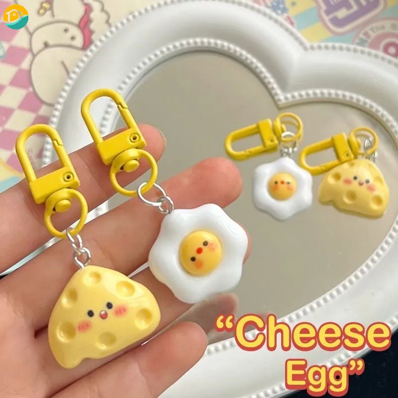 Fashion Cartoon Sweet Candy Color Simulation Creamy Cheese Keychains ...