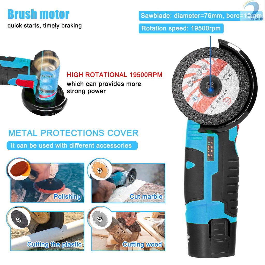 [Local Fast delivery] (Ready Stock) 19500rpm Electric Grinding Tool ...