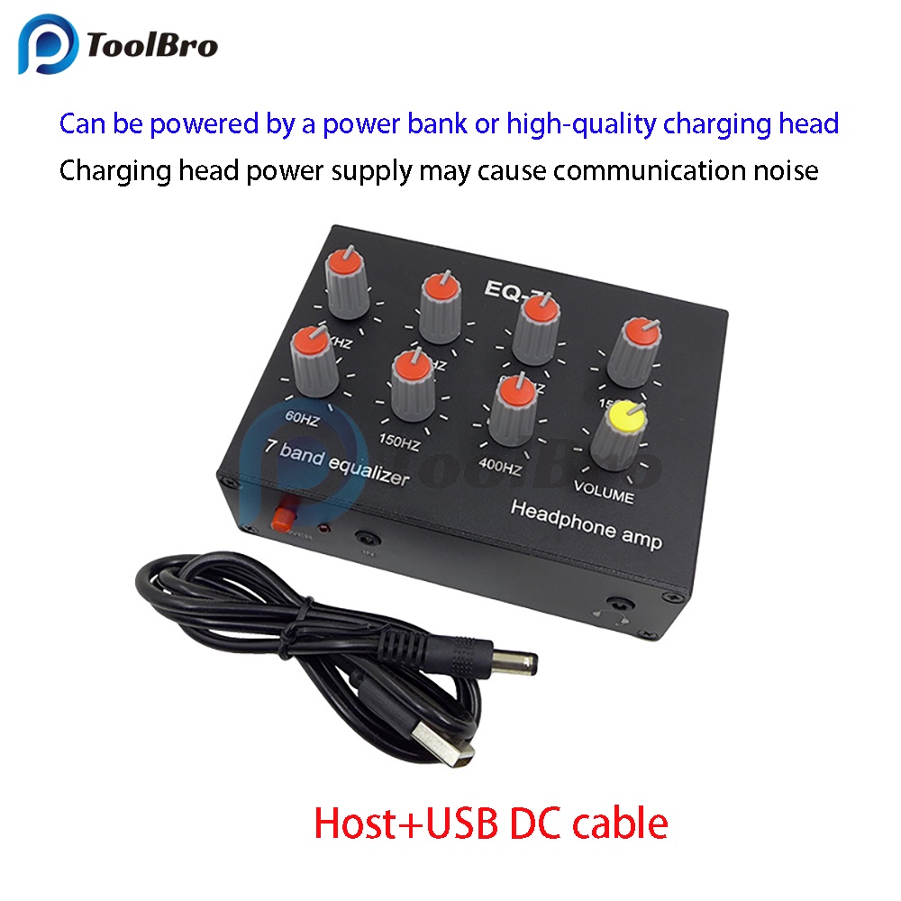 Audio EQ-7 Audio Signal Preamplifier 7 Band Equalizer Adjust High ...