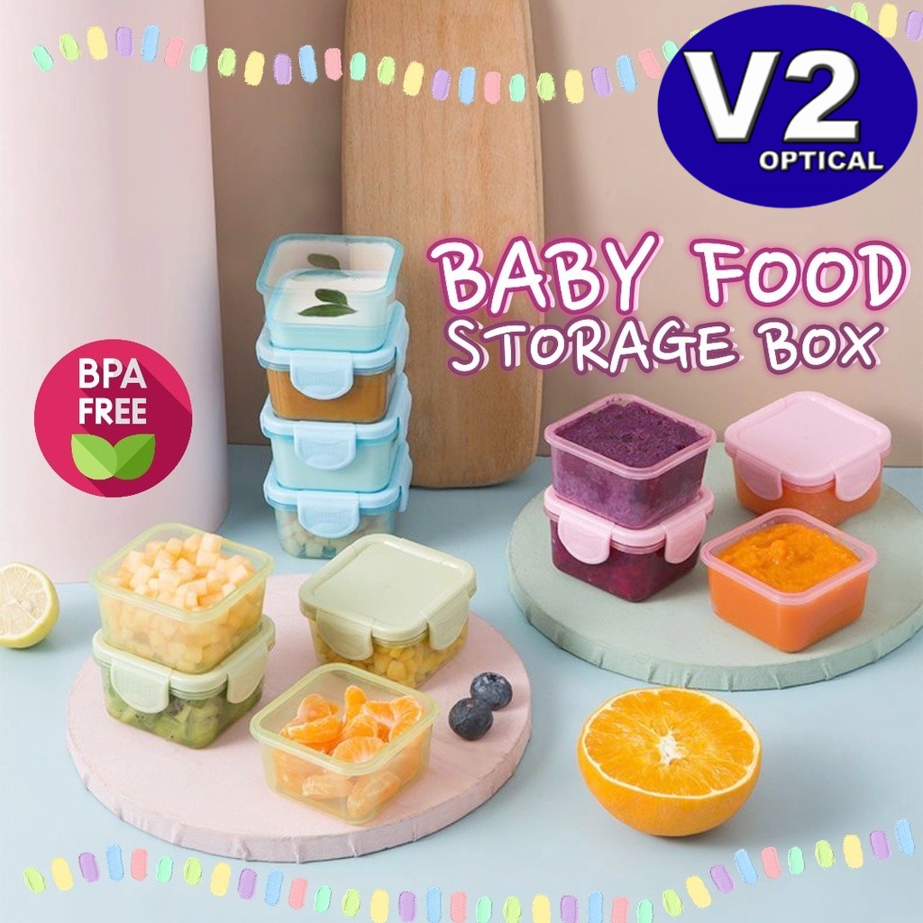 (1 pcs) 60ml Baby Food Storage Box Anti Leak Mini Food Container Snack ...