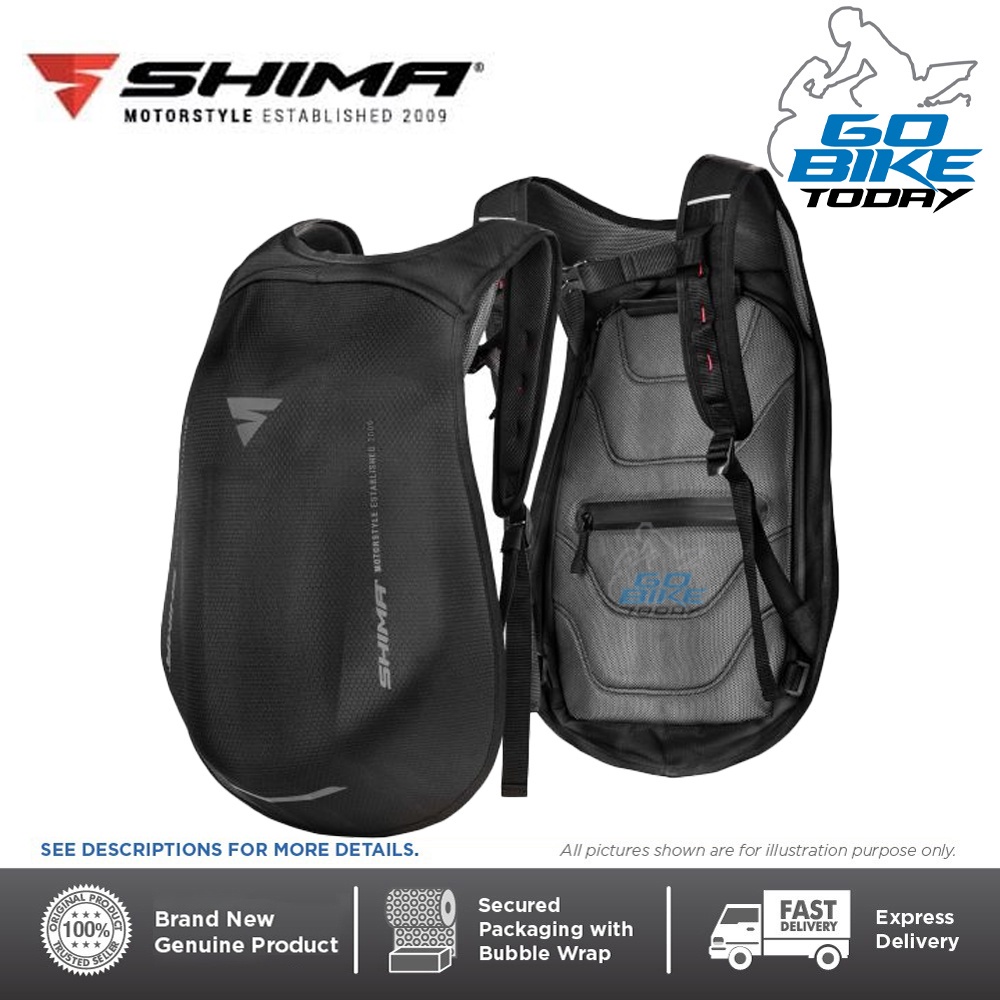 Shima Ayro Motocycle Backpack Capacity 24L (51 x 35 x 13 cm) | Shopee ...