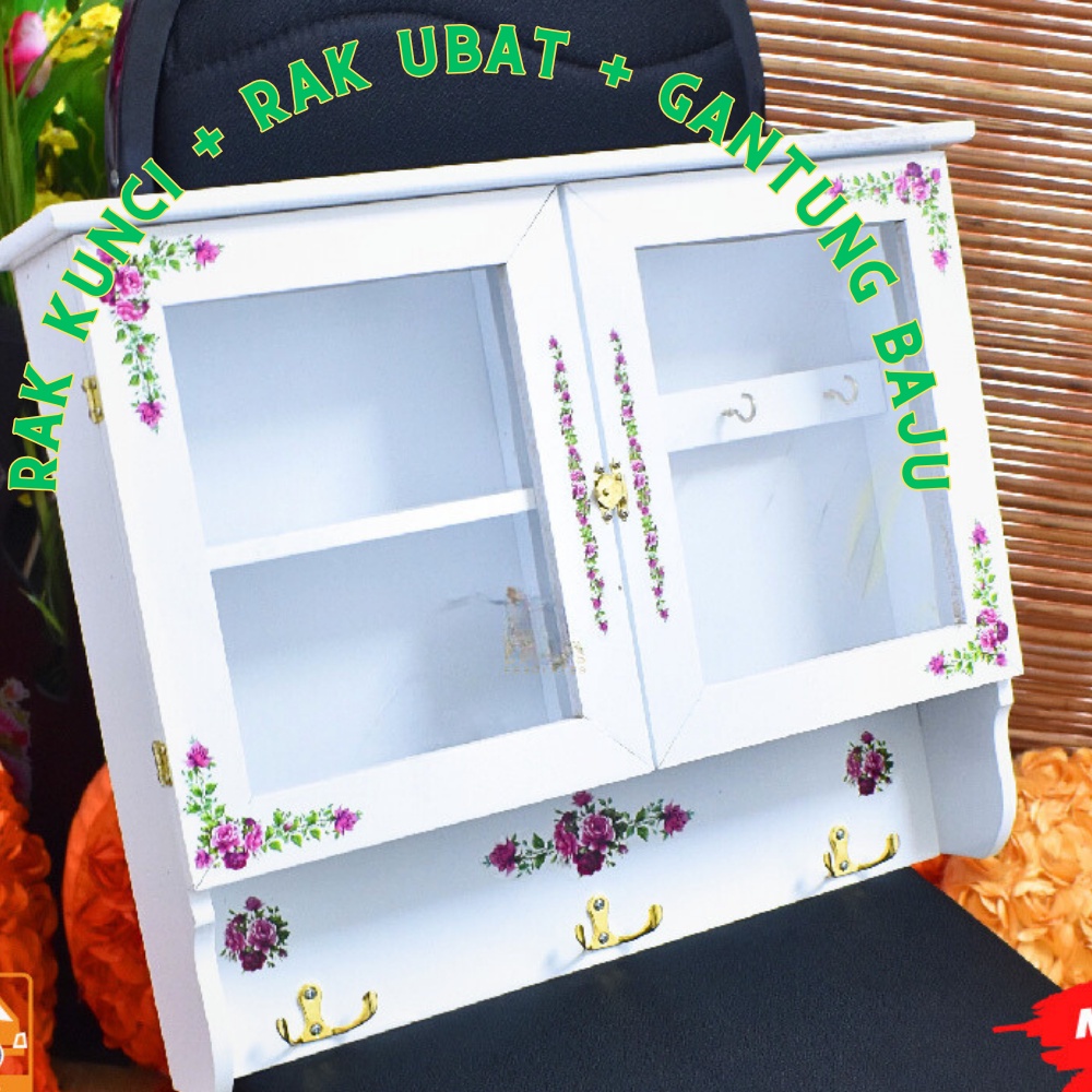 Rak Kunci + Ubat + Sangkut Baju + Surat Besar Kecil Hitam Putih VIRAL ...