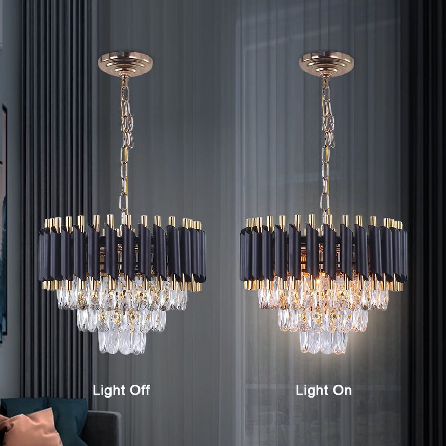 Modern Kristal Chandelier Syling Pendant Light Lampu Kristal Chandelier ...