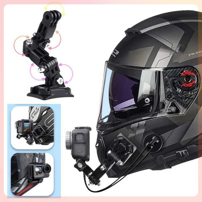 Camera Bracket On The Helmet Mounting Helmet Holder Camera Go Pro ...