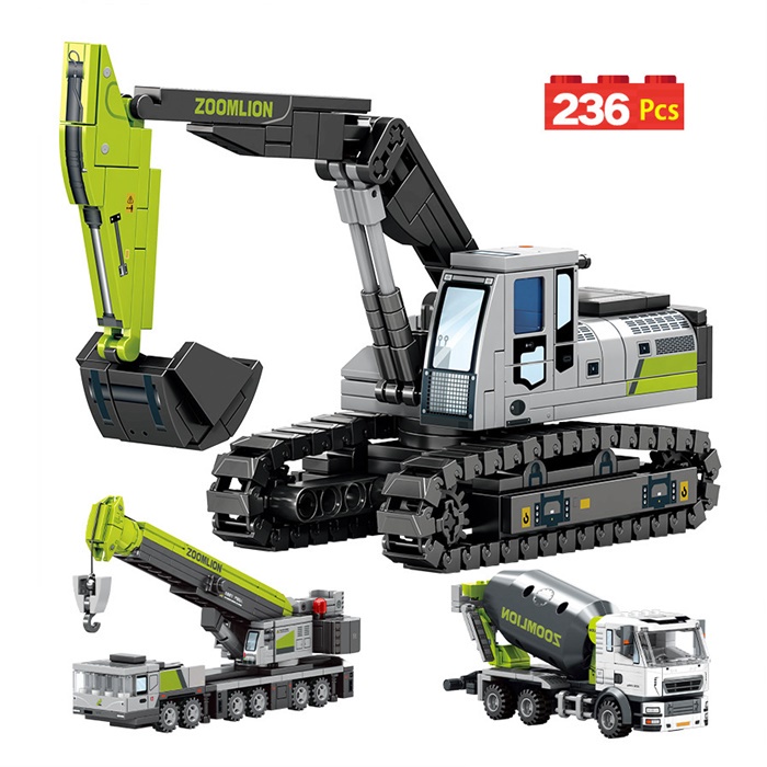 Cool Engineering Building Blocks City Construction Children Toy Cement ...