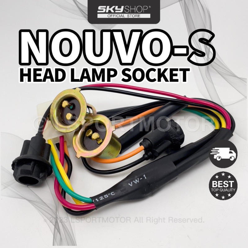 YAMAHA NOUVO-S HEAD LAMP SOCKET FRONT DEPAN LAMPU KEPALA SOCKET WIRE WIRING NOUVOS (S) | Shopee ...