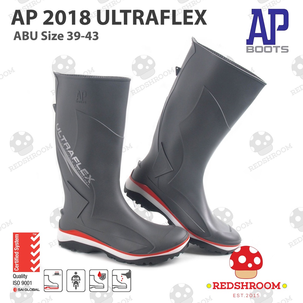LOKAL Ap Boots AP 2018 ULTRAFLEX High Boots Local Rubber Ash Waterproof ...