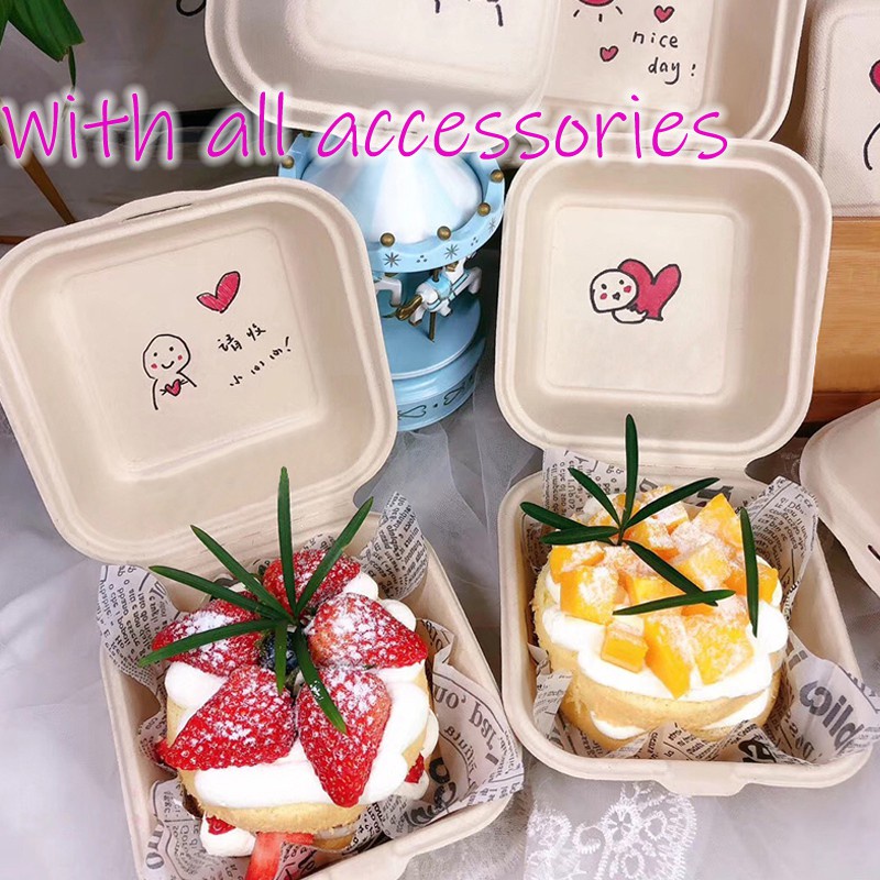 10/50pcsDisposable cake box white,DIY kotak kek hantaran/putih,bekas ...