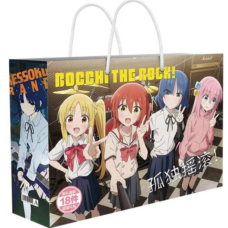 30CM Boxed Anime Bocchi The Rock lucky gift bag Gotou Hitori Ijichi ...
