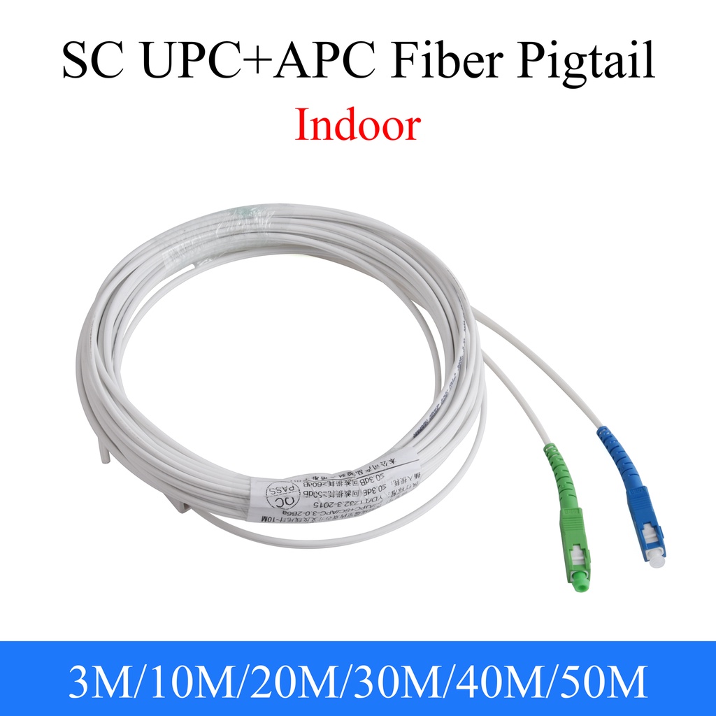 Fiber Optic Pigtail UPC APC SC Optical Cable 2-Core Single-mode Simplex ...