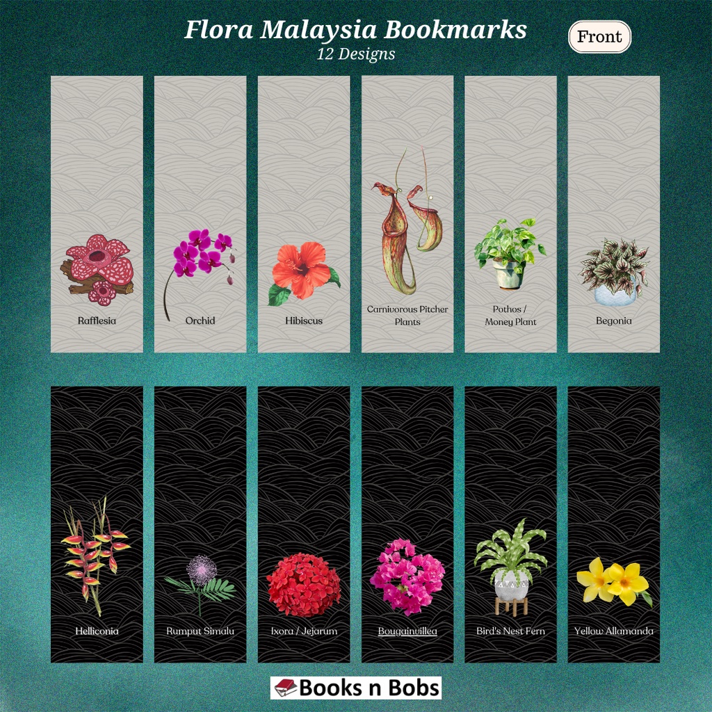 [BnB] Flora Malaysia Bookmark Set | Shopee Malaysia