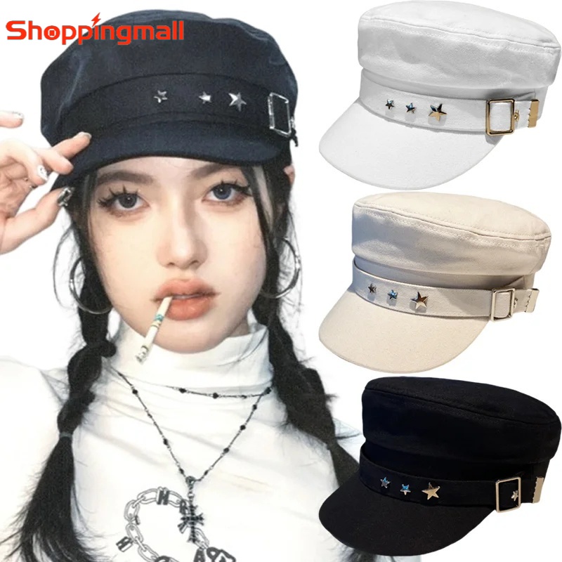 [Sunshine] Y2K Trendy Breathable Artist Newspaper Cap / Girls ...