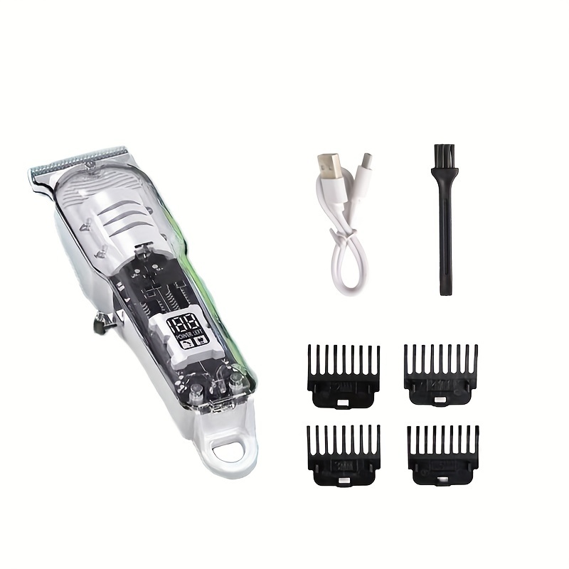 Transparent Trimmer Hair Clipper Rechargeable Small Silent Electric ...