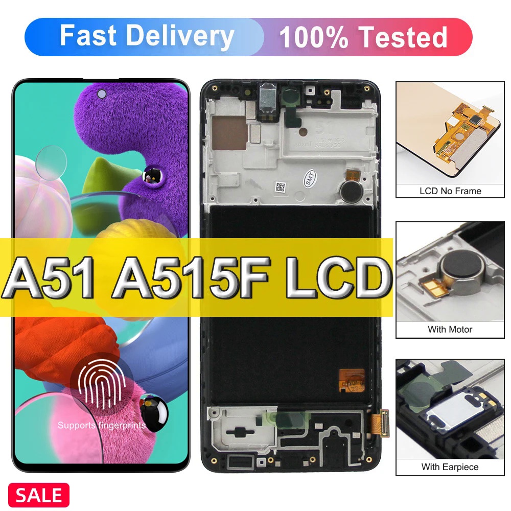 Super MOLED For Samsung Galaxy A51 LCD Display Touch Screen 6.5" For Galaxy A515 A515F A515W ...