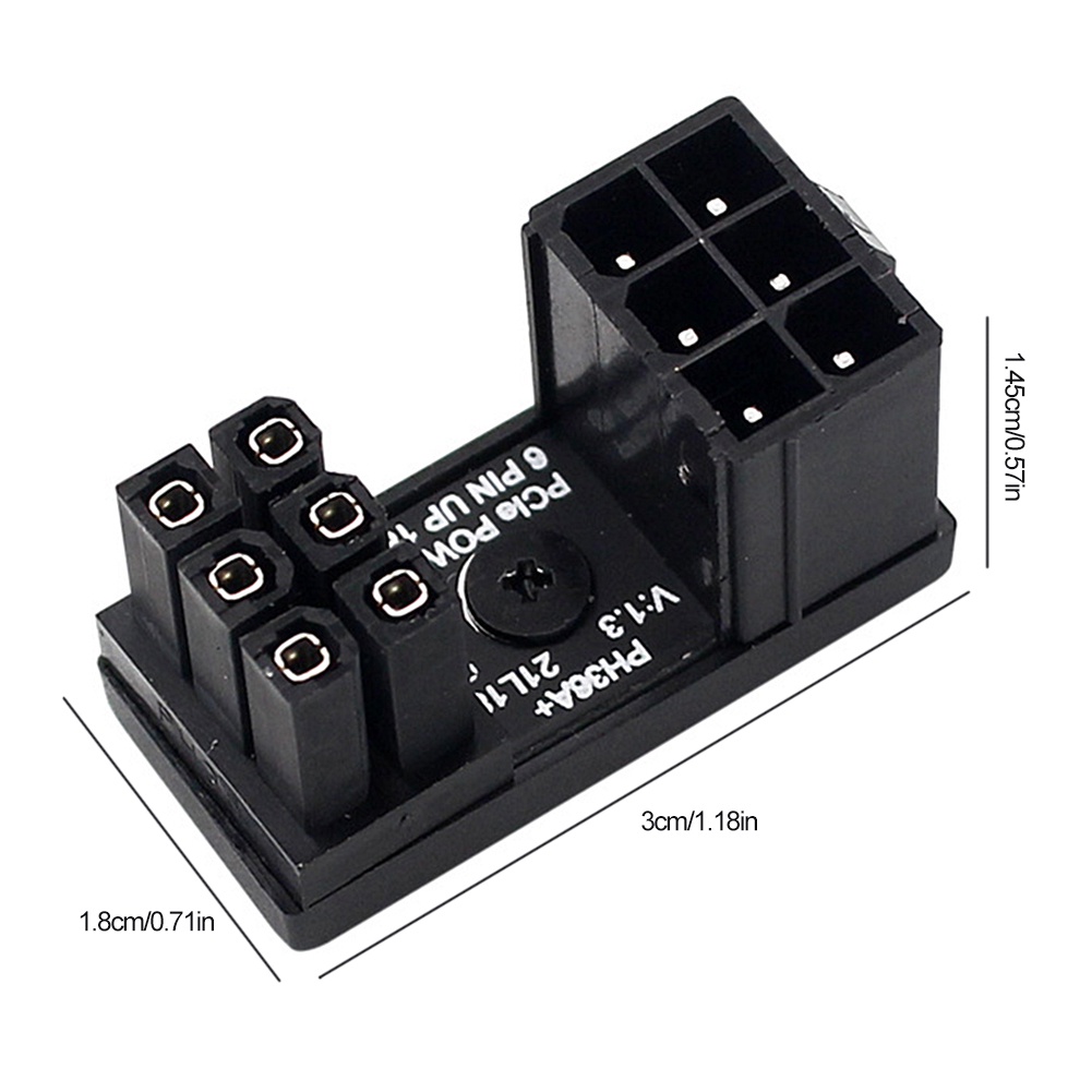 GPU Power Board 6 Pin GPU Power Connector GPU PCIe for PC Computer ...