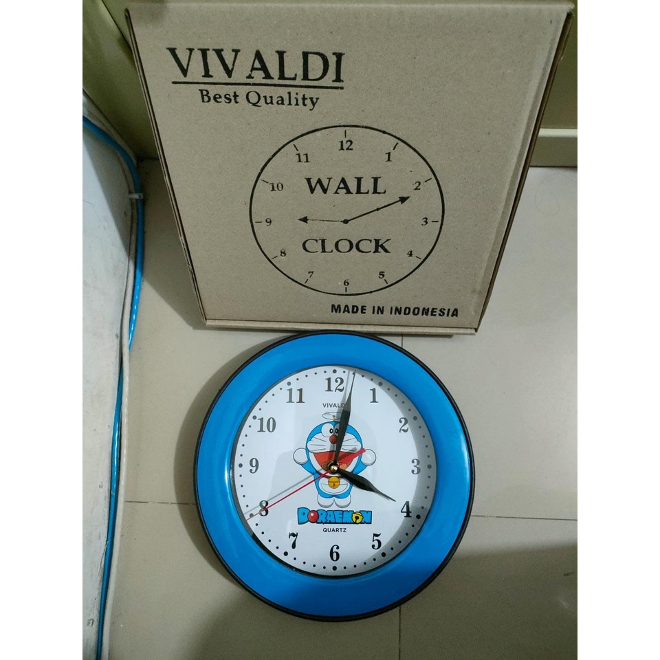 Vivaldi Wall Clock Diameter 25CM 25 cm Doraemon Character LOL | Shopee ...