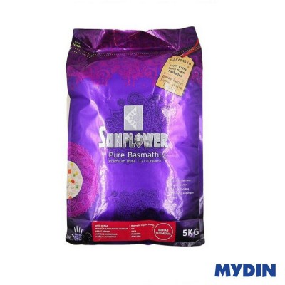 Sunflower Pure Basmathi Rice Pusa Cream 1121 (5Kg) | Shopee Malaysia
