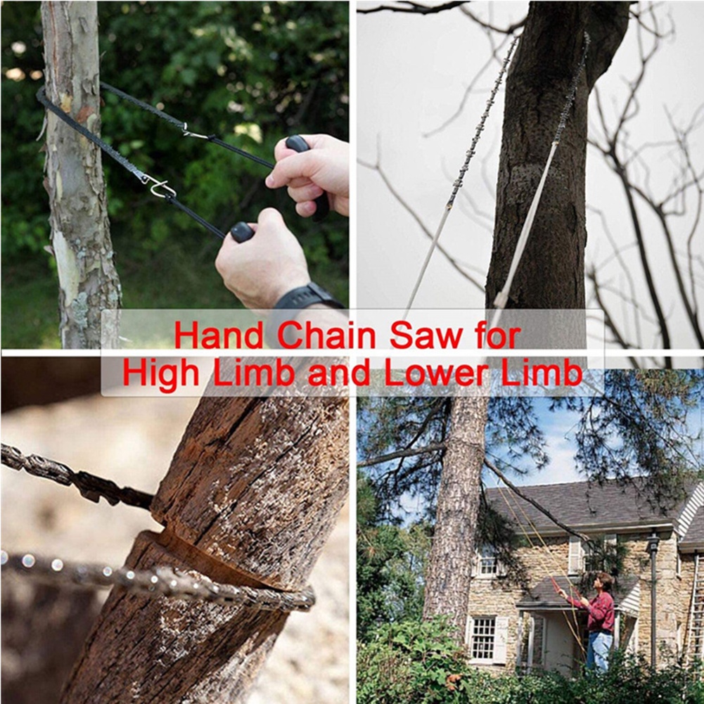 53inch Manual Chainsaw Sharp Manual Steel Rope Chainsaw Folding Outdoor ...