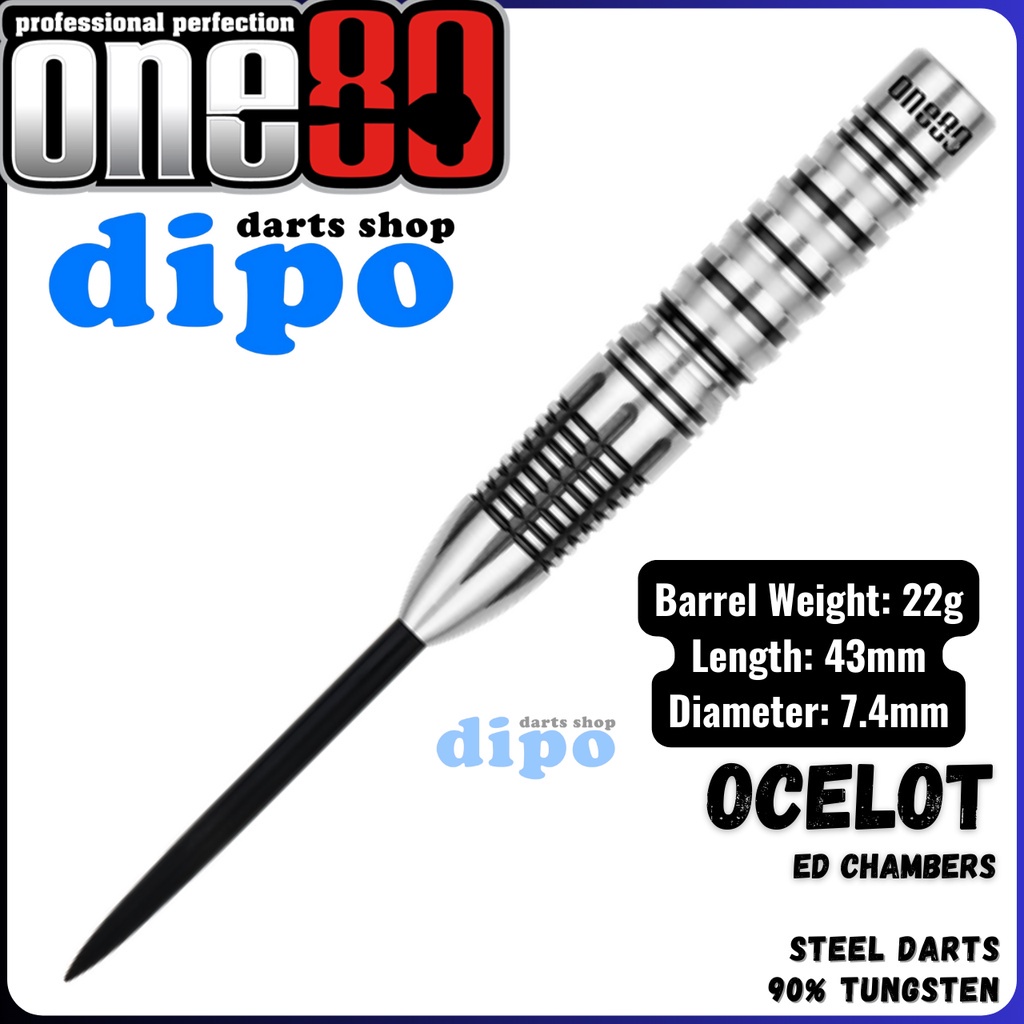 ONE80 OCELOT 2 ( ED Chambers model) - ONE80 Steel Darts | Shopee Malaysia