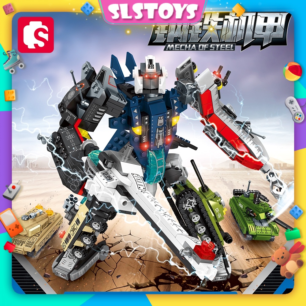 [8 IN 1] Sembo Block 2529 - 2536 Mecha of Steel Series Robot ...