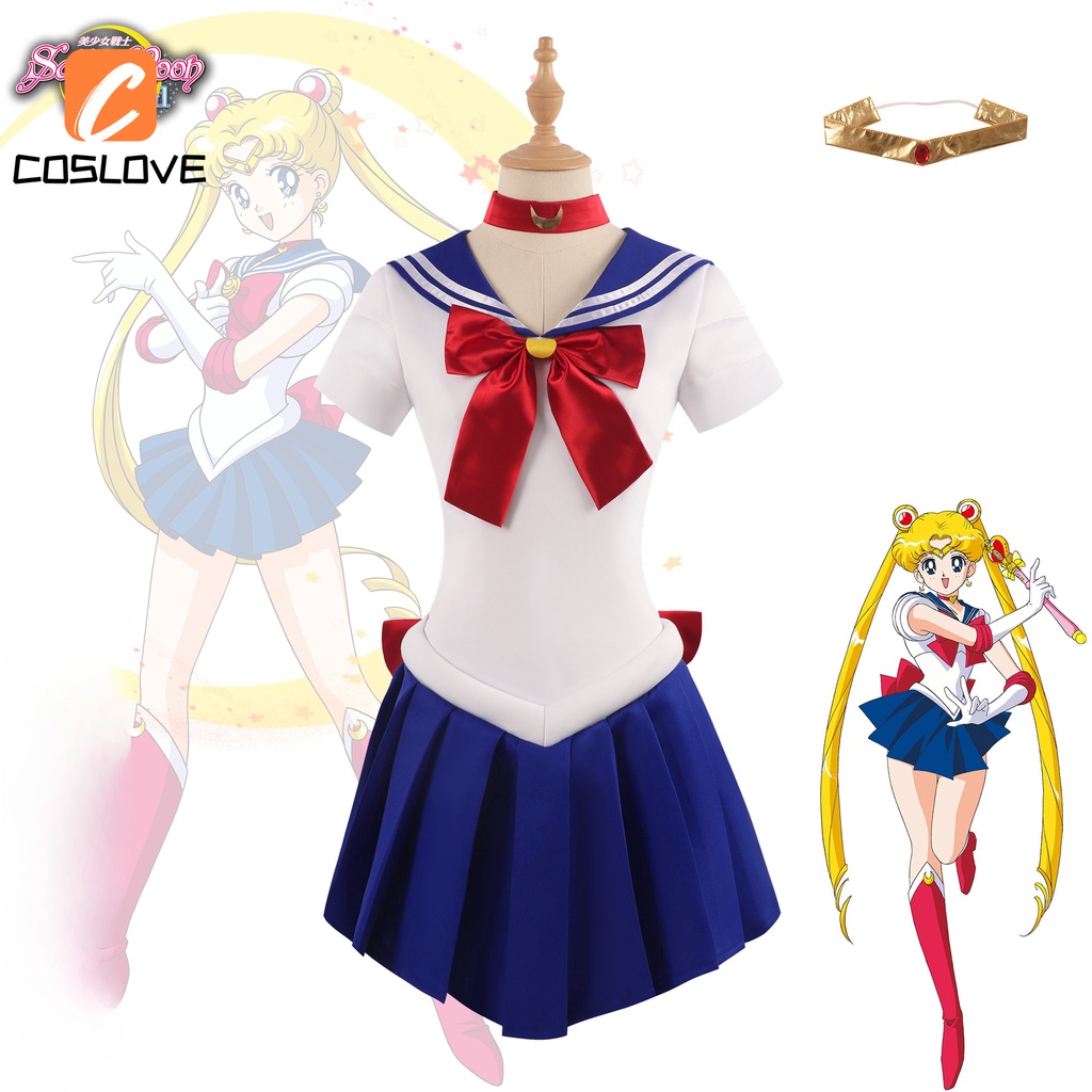 Sailor Moon Tsukino Usagi Cosplay Full Set Costume JK Uniform Daily ...