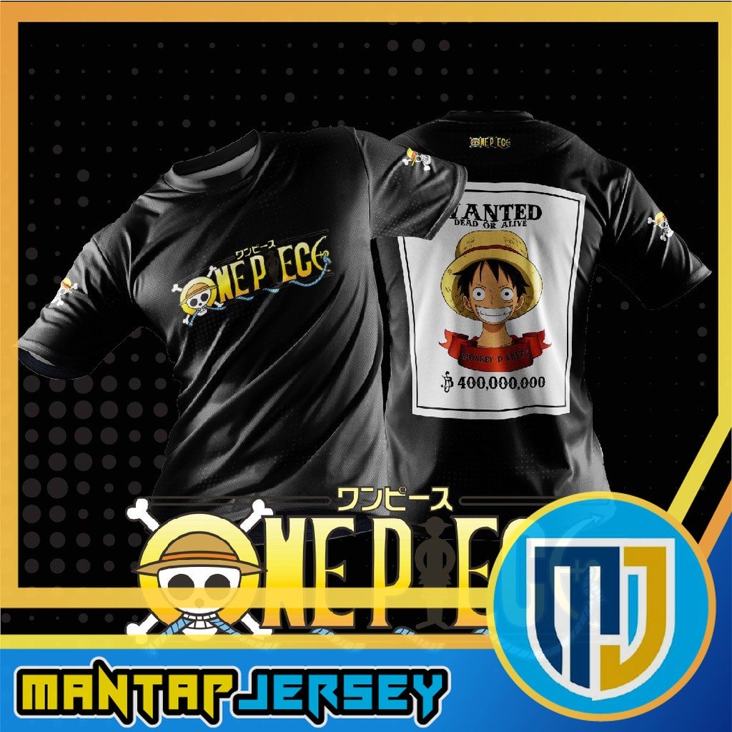 KIDS / ADULT FAZZ OP02 - BAJU JERSEY MONKEY D. LUFFY ONE PIECE ANIME ...
