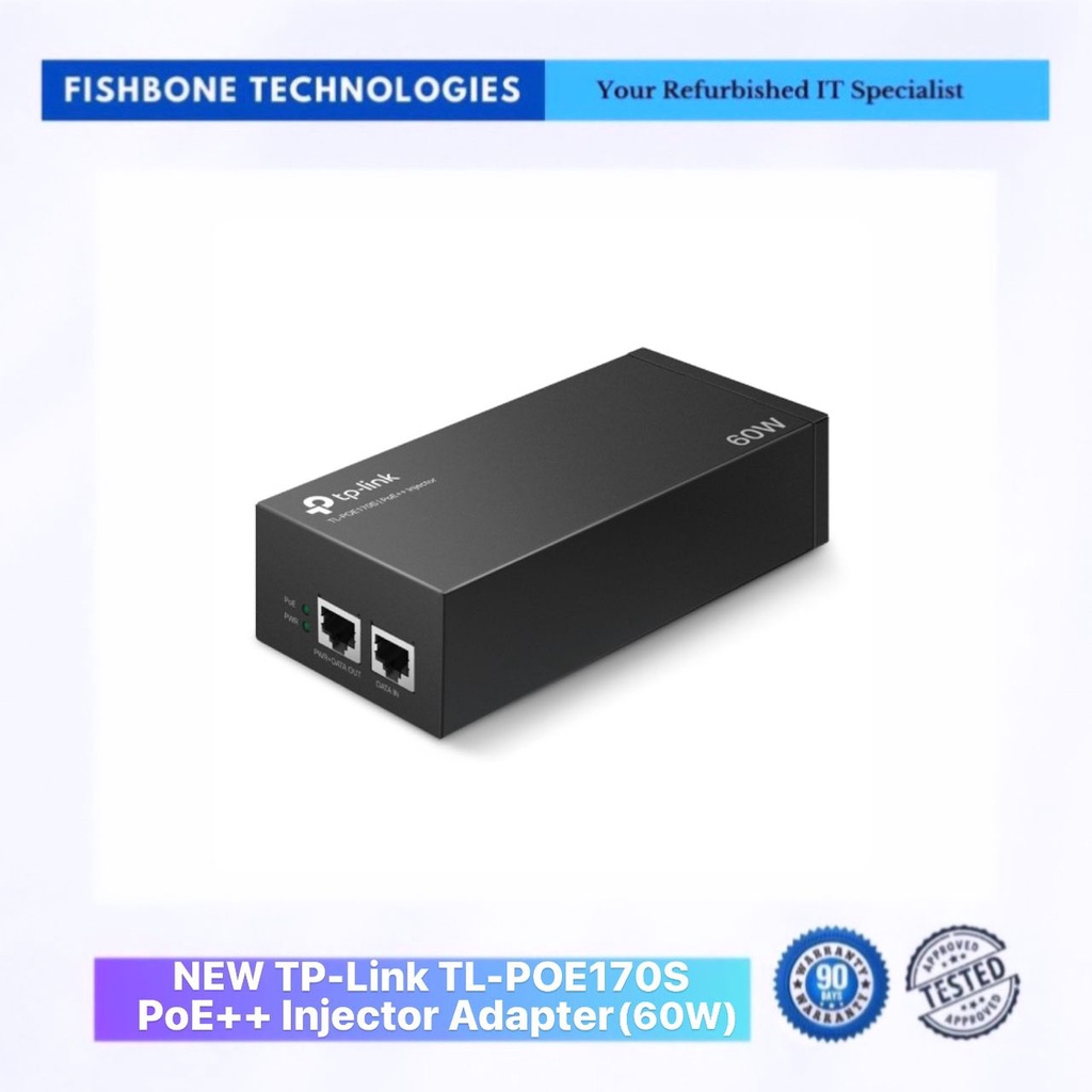 NEW TP-Link TL-POE170S PoE++ Injector Adapter (60W) | Shopee Malaysia