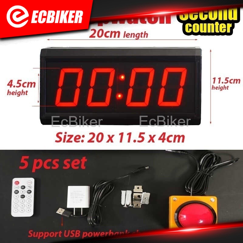 Big Timer Stopwatch Second Counter for Event Competition Training Game ...