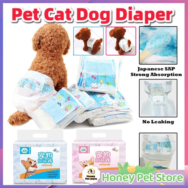 Dog/Cat/Rabbit Pet Disposable Diapers (Male/Female) Dog Cat Pee Pad Cat ...