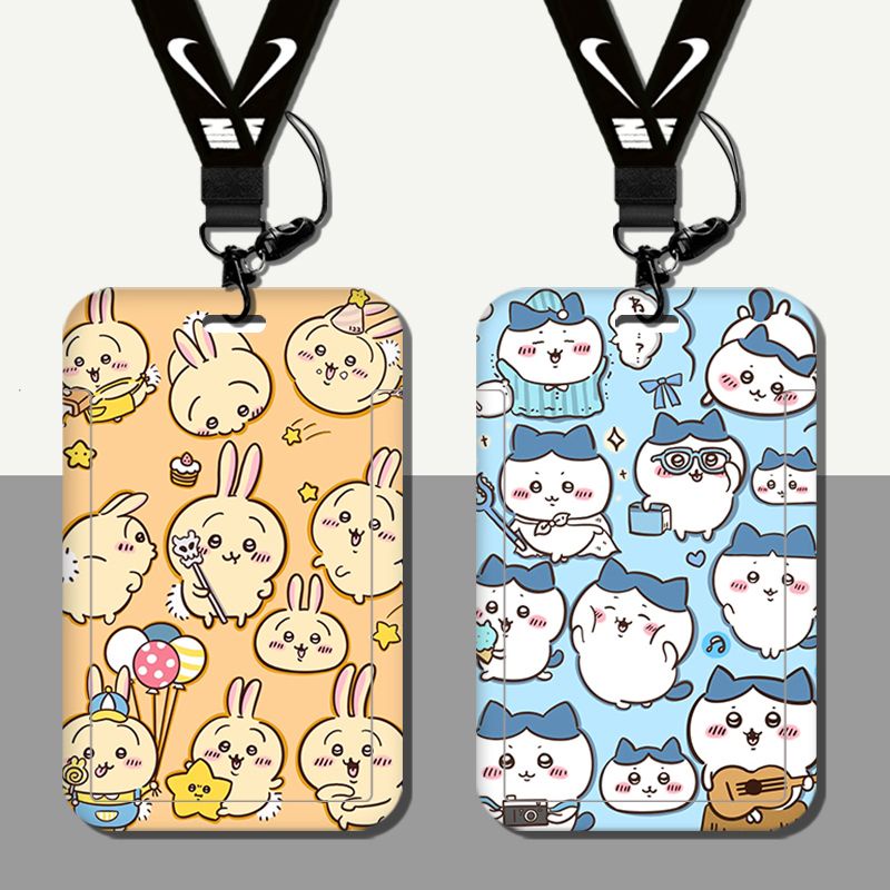 Cute Cartoon Chiikawa Ins Version Custom Student School ID Card Holder ...
