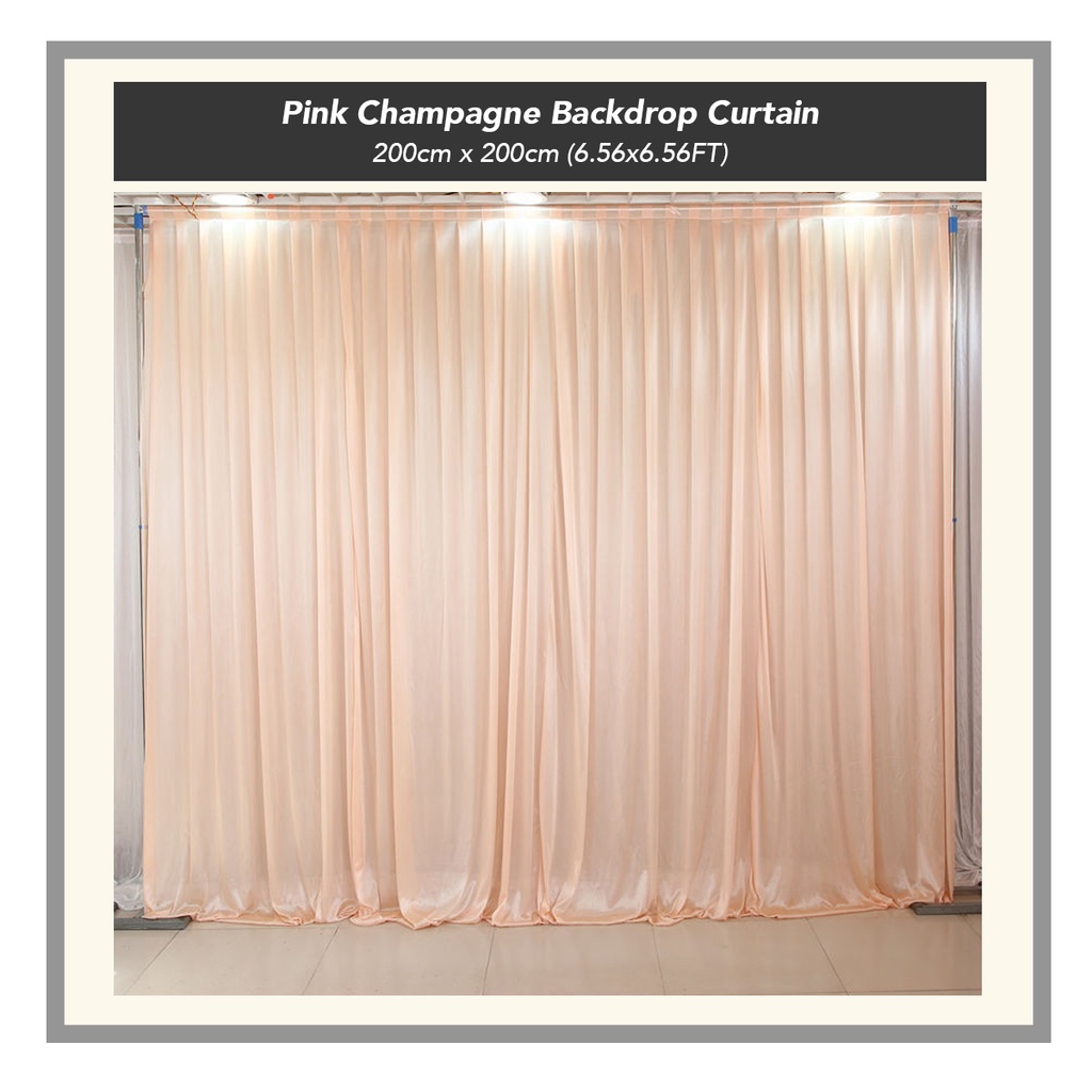 ACEVE DREAM READY STOCK IceSilk Backdrop Curtain Cloth Deco Wedding ...