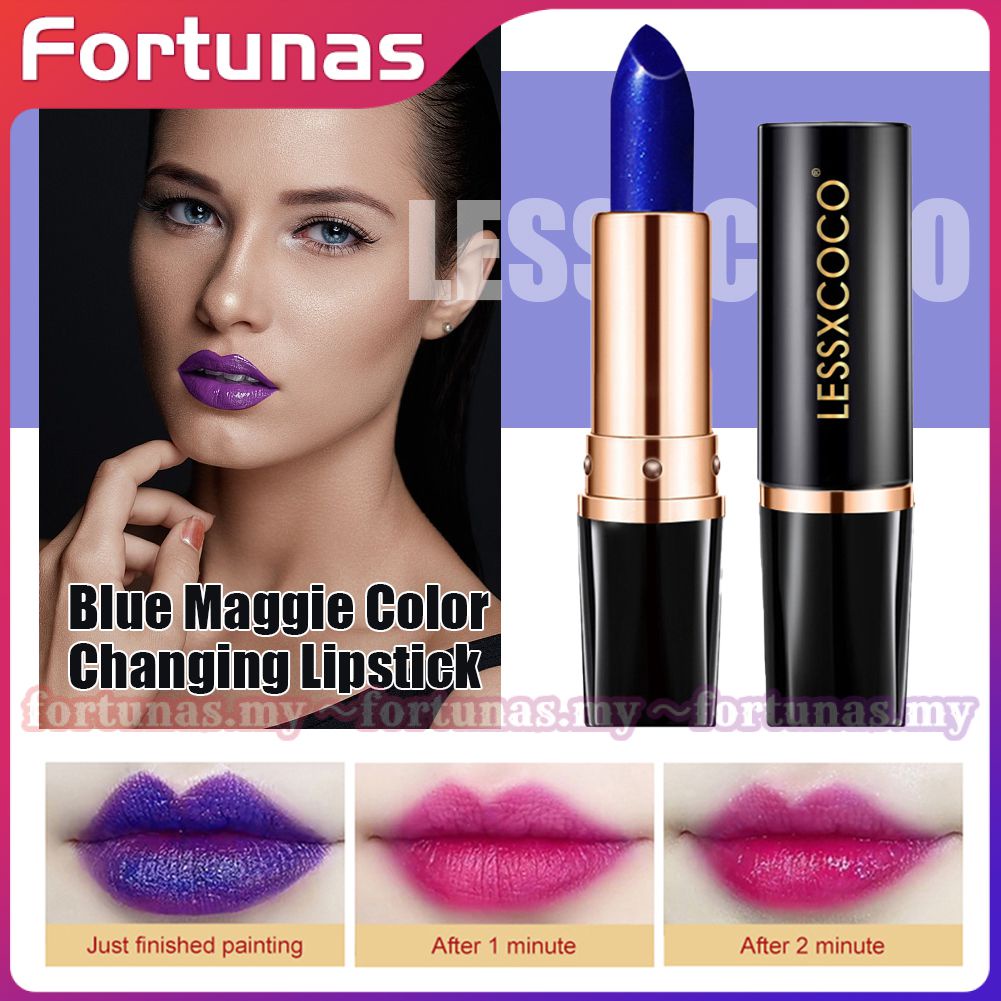 Lessxcoco Blue Rose Lipstick Temperature Color Changing Lip ...