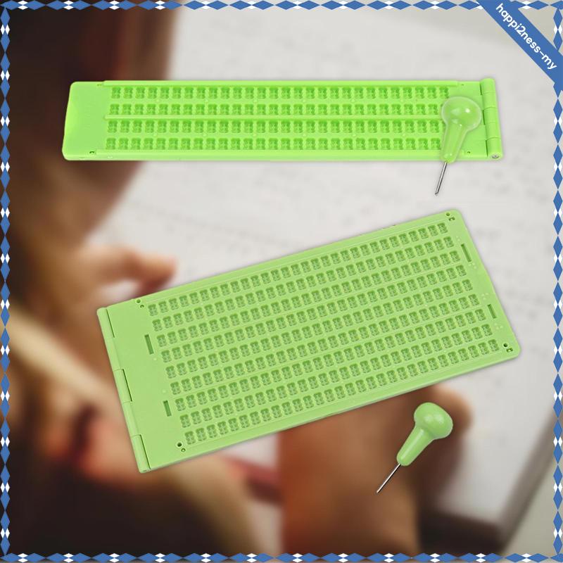 [Happi2nessMY] Braille Writing Board, Braille Learning Tool, Braille ...