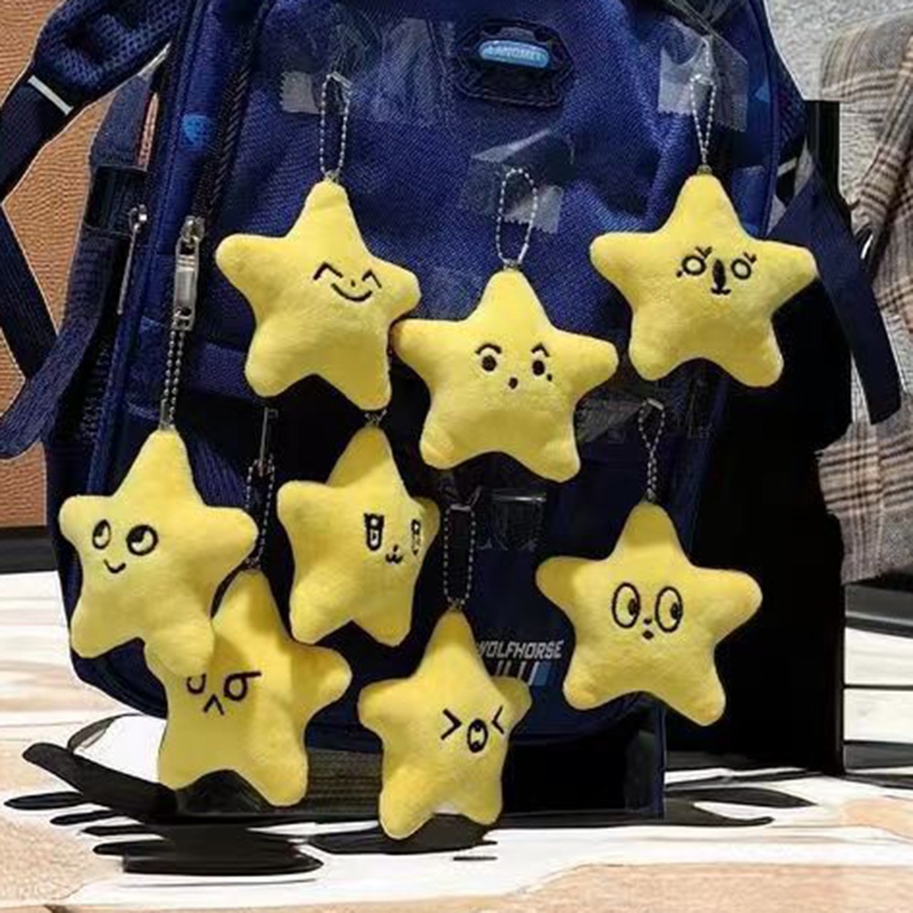 Kpop Idol NCT127 Plush Pentagonal Star Charm Pendant Key Ring Keychains ...