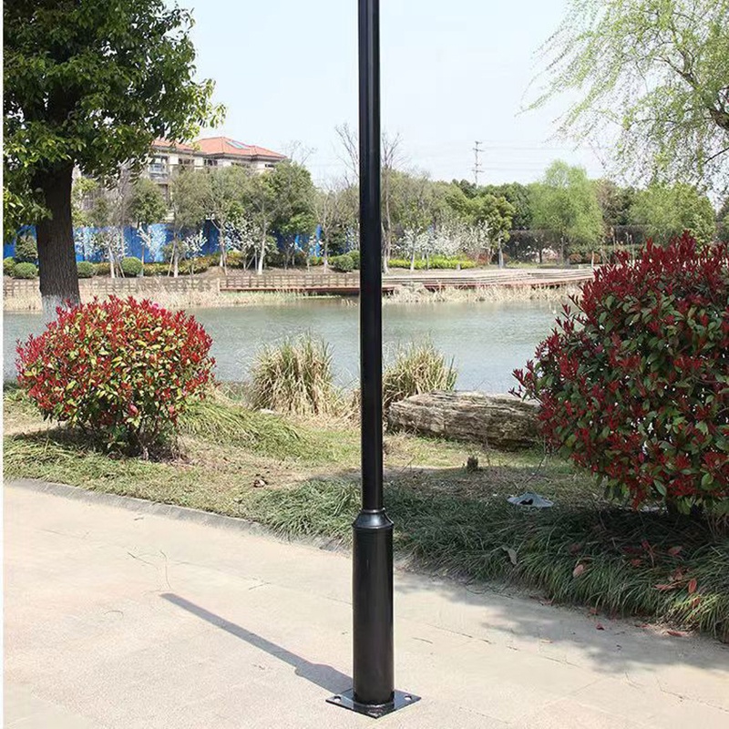 Lamp Pole Street light pole 4M Heavy Duty Galvanized Steel Split ...
