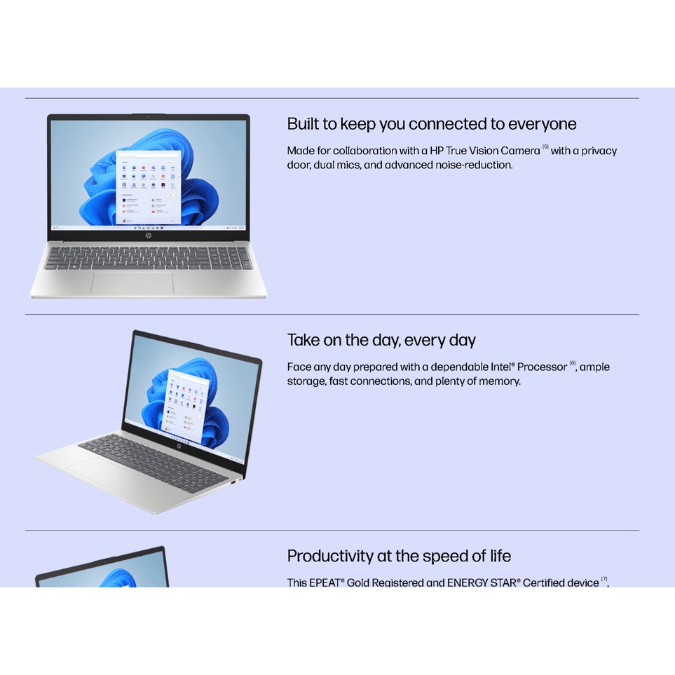 HP 15-fd0217TU / 15-fd0218TU / 15-fd0219TU 15.6" FHD Laptop ( i5-1334U ...