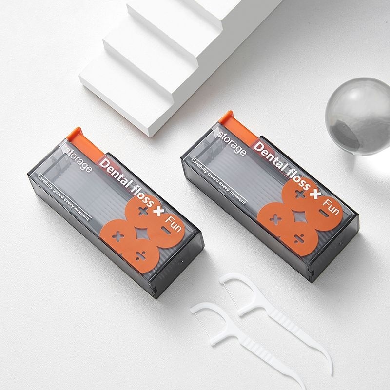 Plastic Toothpicks Box Dental Floss Stick Dispenser Portable Dental ...