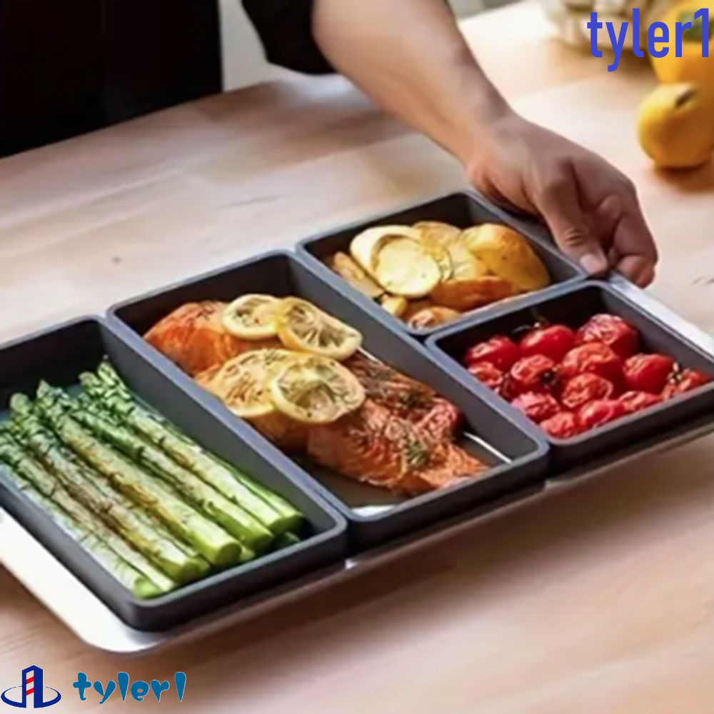 TYLER1 4pcs/set Baking Tray, Heat Resistance Nonstick Sheet Pan Divider ...