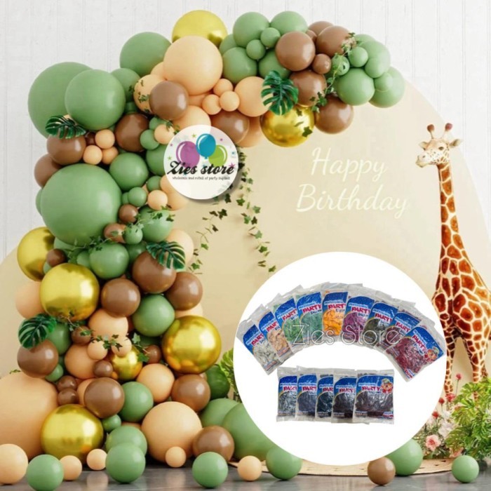 Retro Latex Balloons / 5 inch Retro Balloons Per Pack (100pcs) | Shopee ...