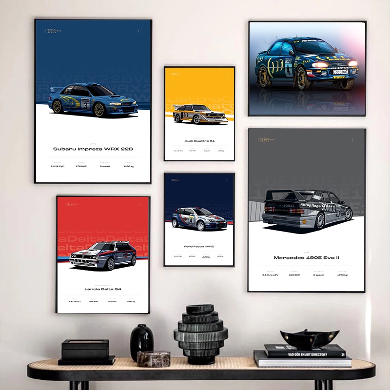World Rally Championship Posters Subaru Impreza WRX Ford Focus WRC ...